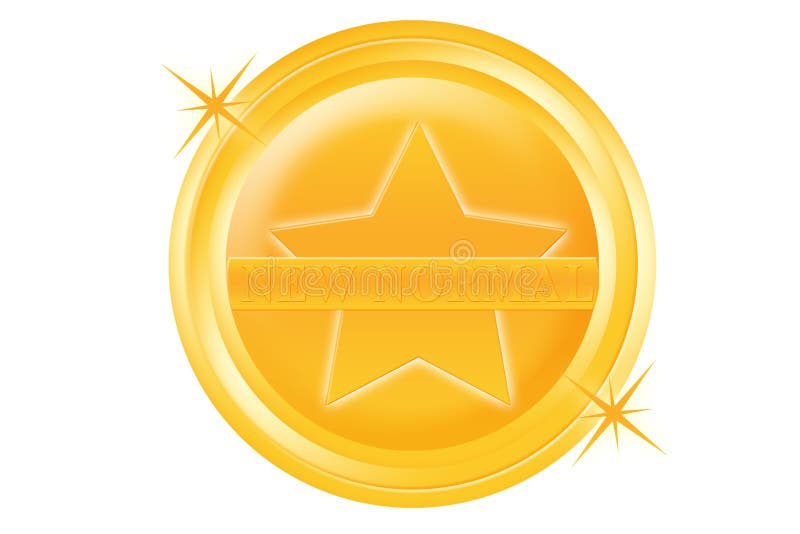 New Normal Button with Golden Star 3d Render Illustration Stock Photo ...