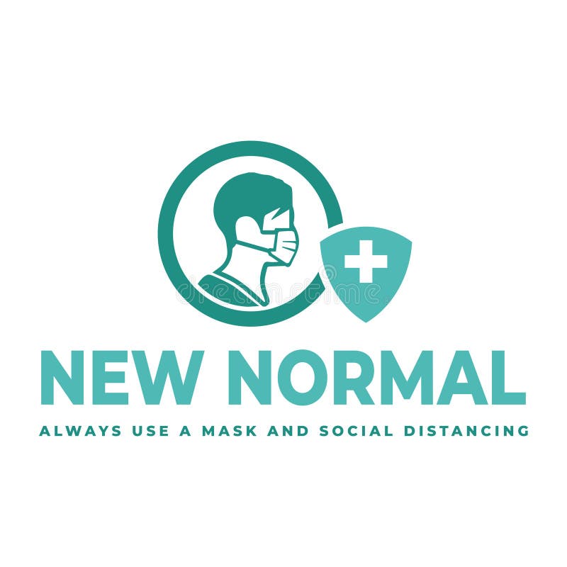 New Normal Concept Icon Illustration Stock Vector - Illustration of ...