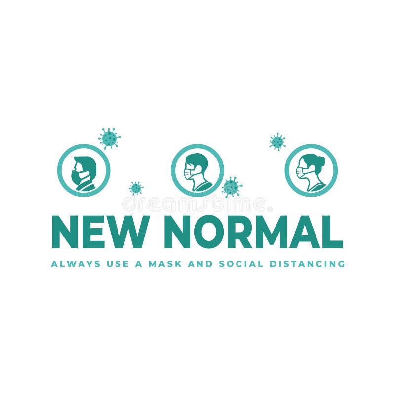 New Normal Concept Icon Illustration Stock Vector - Illustration of ...