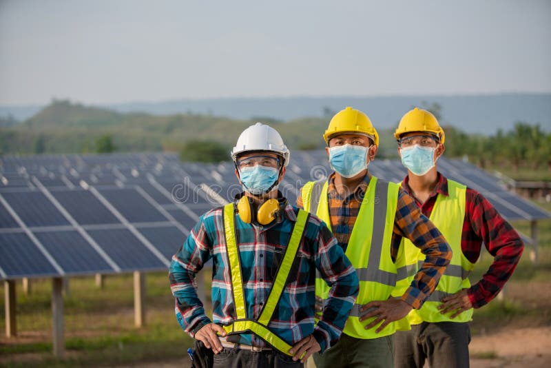 The New Normal of the Electrical Engineering Team Stock Image - Image ...