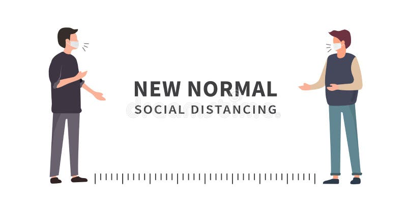 New Normal after the Epidemic the Covid-19. Social Distancing. Space ...
