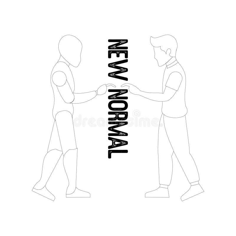 New Normal Era Vector Design from Corona Virus Pandemic Stock ...