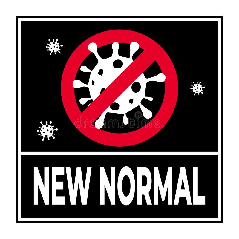 New Normal Icon Vector Illustration Stock Vector - Illustration of ...