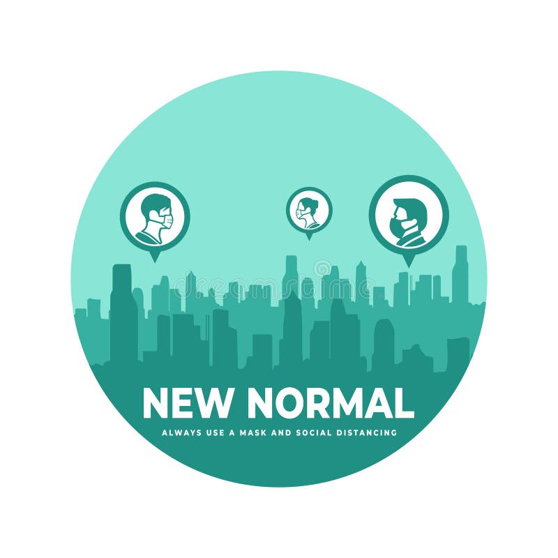 New normal icon design stock illustration. Illustration of furniture ...