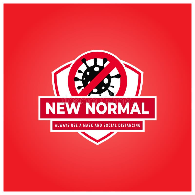 New Normal Icon Vector Illustration Stock Vector - Illustration of ...