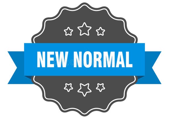 New normal label stock vector. Illustration of circle - 194923817