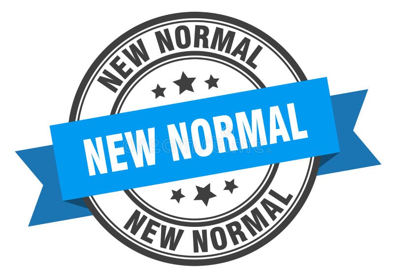 New Normal Label. New Normal Round Band Sign Stock Vector ...