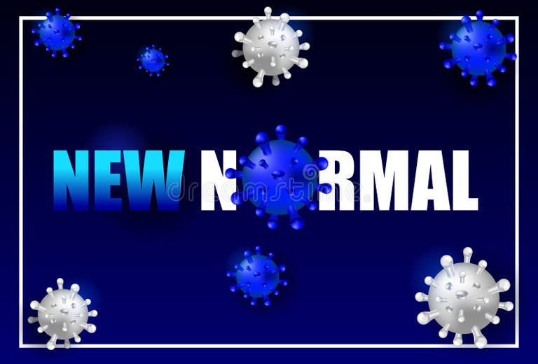 New Normal Logo Background Design Vector. Covid-19 Background Stock ...