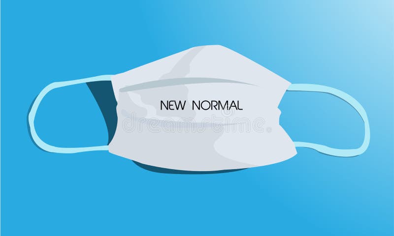 New Normal Masks Must Be Worn during Activity Stock Illustration ...