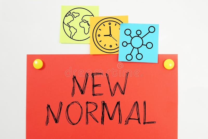 New Normal is Shown Using the Text Stock Image - Image of problems ...