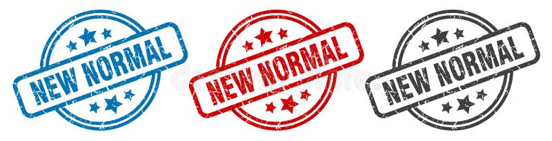 New Normal Stamp. New Normal Round Isolated Sign Stock Vector ...
