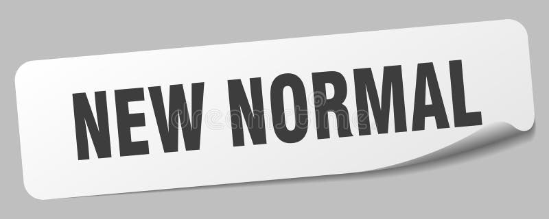 New Normal Sticker. New Normal Label Stock Vector - Illustration of ...