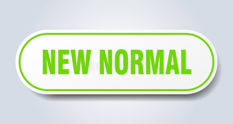 New normal sticker. stock vector. Illustration of price - 197149157