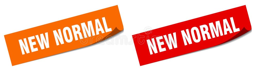 New Normal Sticker. New Normal Sign Set Stock Vector - Illustration of ...