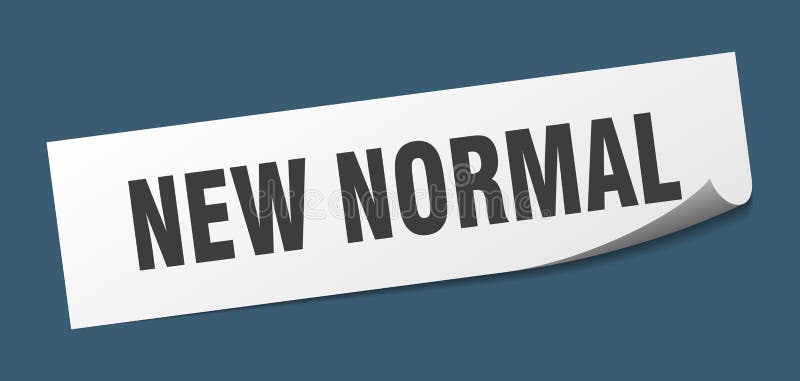 New Normal Sticker. New Normal Square Sign Stock Vector - Illustration ...