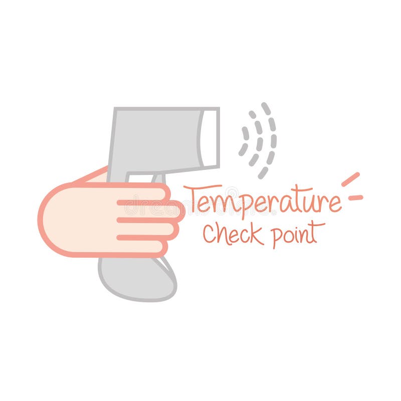 Temperature Check Point Sign Stock Illustrations – 15 Temperature Check ...