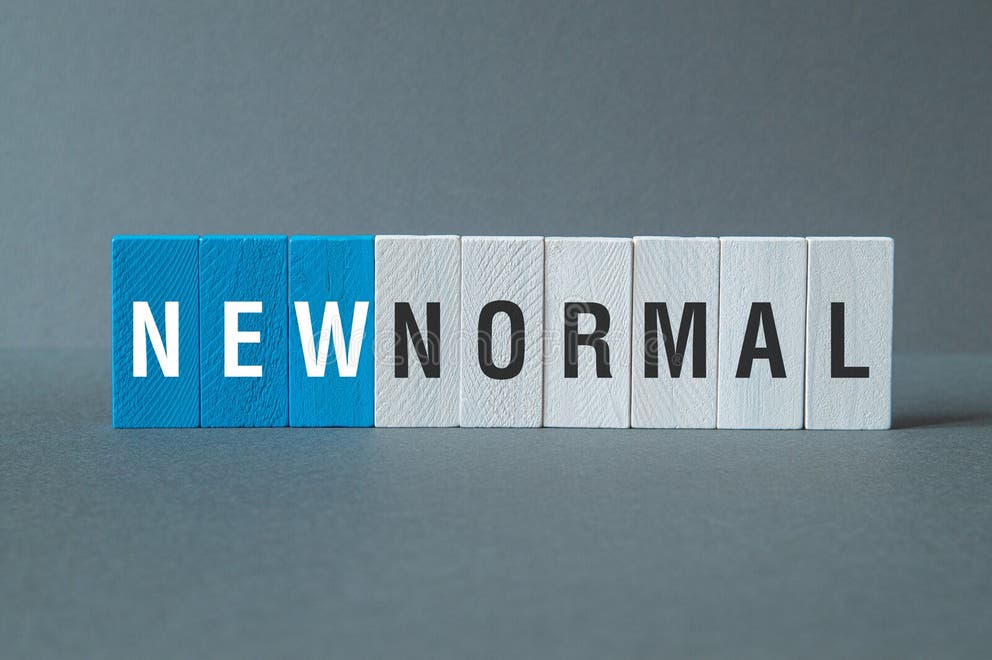 New Normal - Word Concept on Building Blocks, Text Stock Photo - Image ...