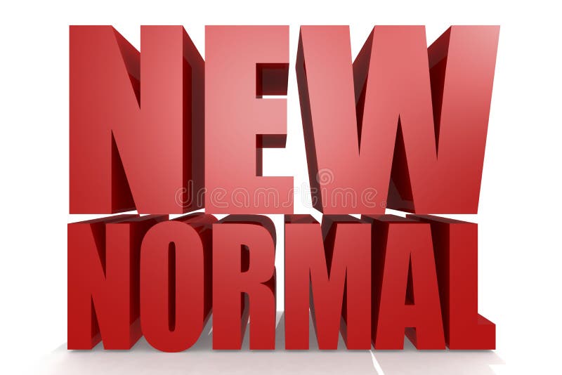 New Normal Word on White Background Stock Illustration - Illustration ...