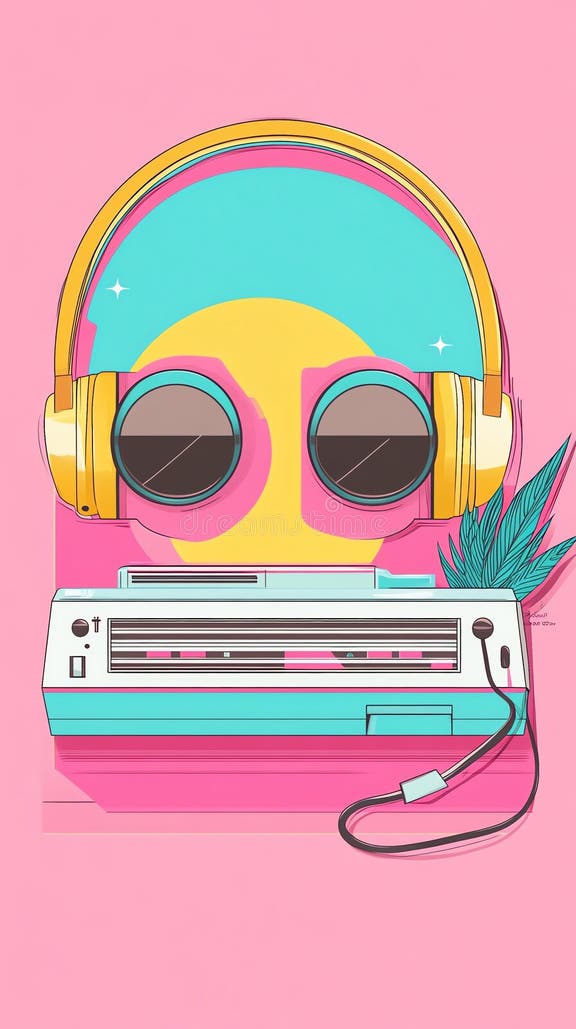 The New Nostalgia, Flat Design Vector Art Stock Illustration ...