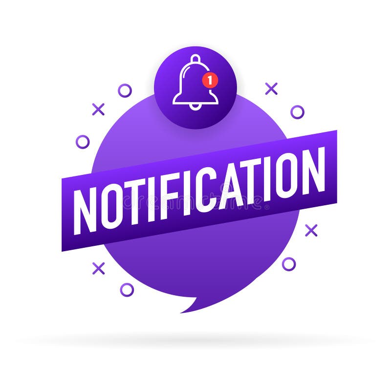 New Notification Bell Icon. Cartoon Blue Illustration Stock Vector ...