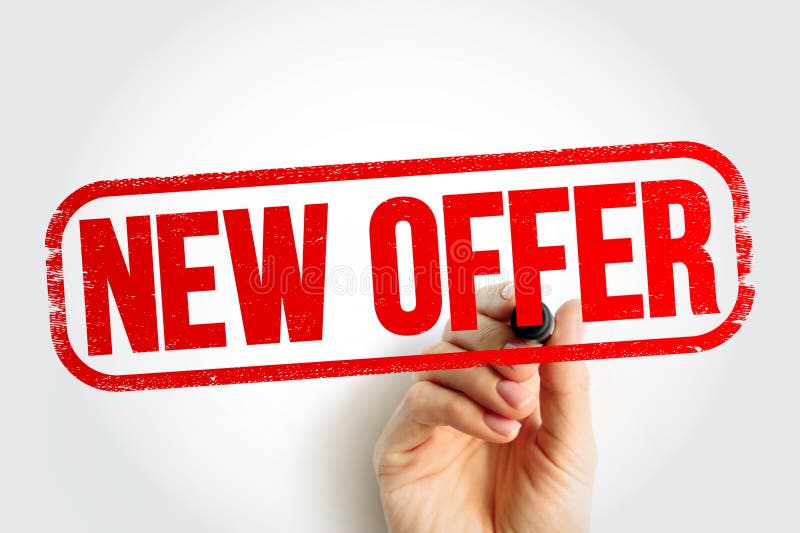 New Offer Text Stamp, Business Concept Background Stock Image - Image ...