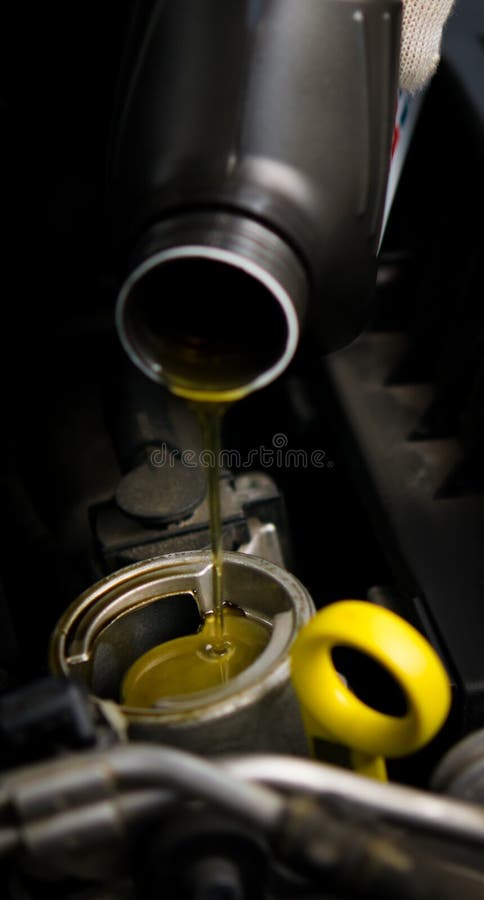 Flows out engine oil stock image. Image of fuel, lubrication - 16378727