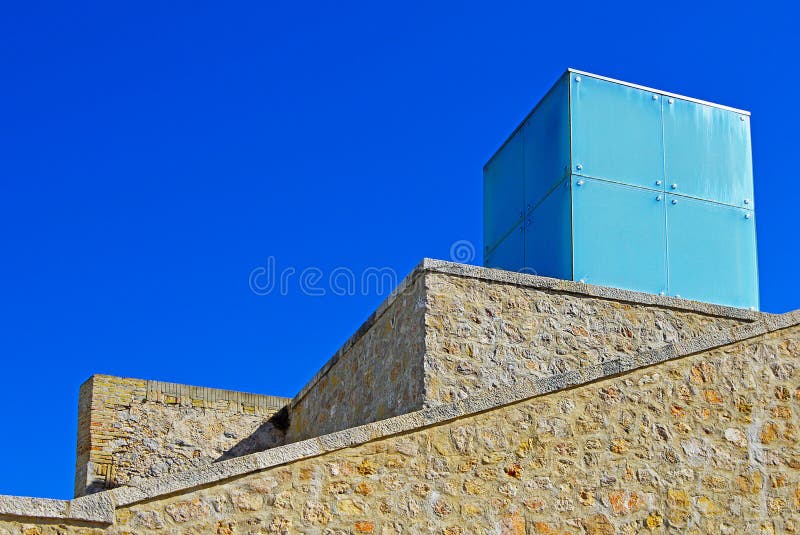 New and Old Architectural Forms Stock Image - Image of beige, parallel ...