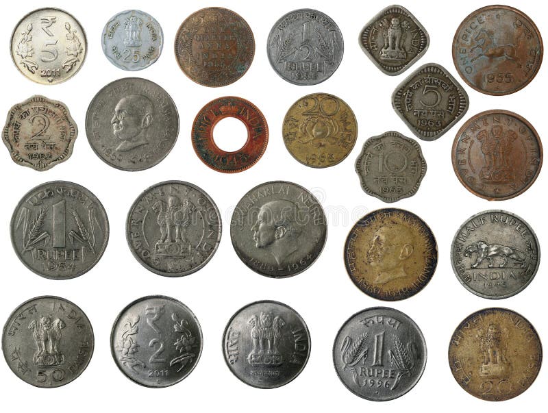 Old Indian Coins stock image. Image of indian, funding - 50970647