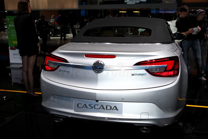 Opel Cascada Car Model Presentation Editorial Photography - Image of ...