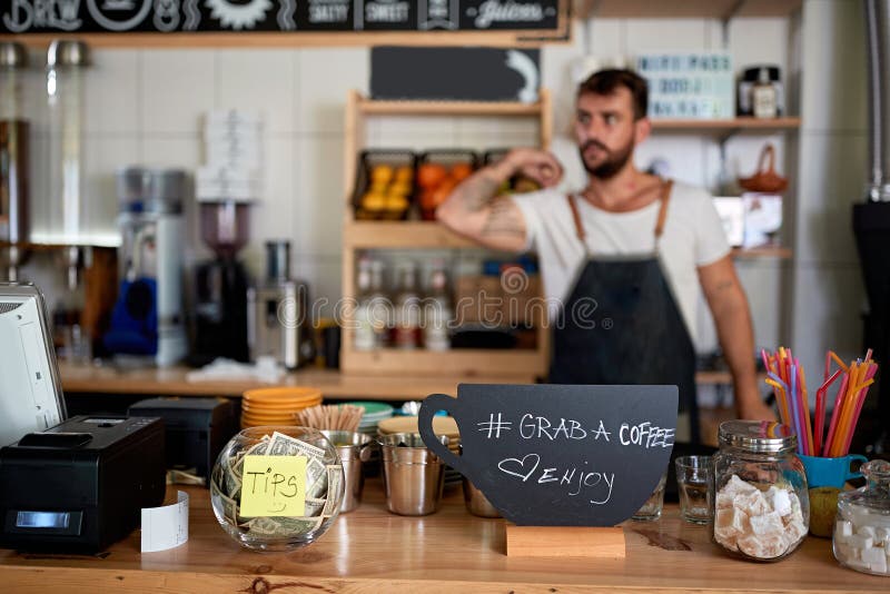 New Open Coffee Bar. Enjoy Your Coffee.owner Working at New Open Cafe ...