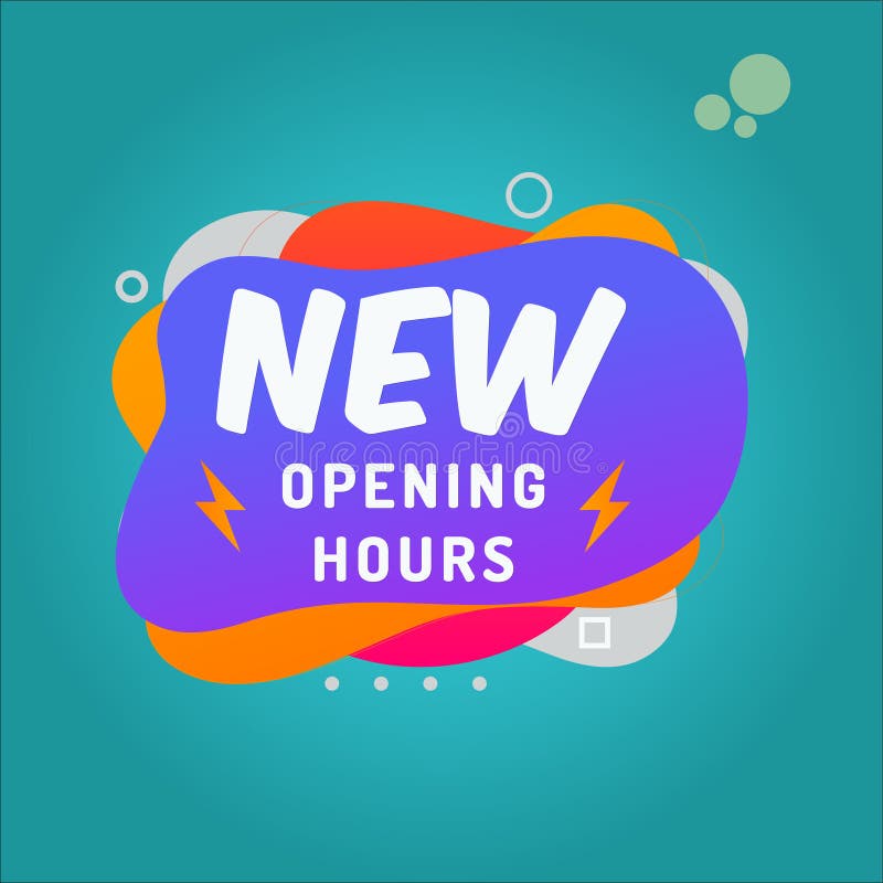 New Opening Calligraphy Black Color Text Stock Vector - Illustration of ...