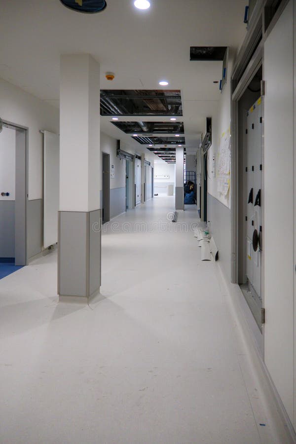 In a New Operating Room Building in a Hospital, the Ceiling is Still ...