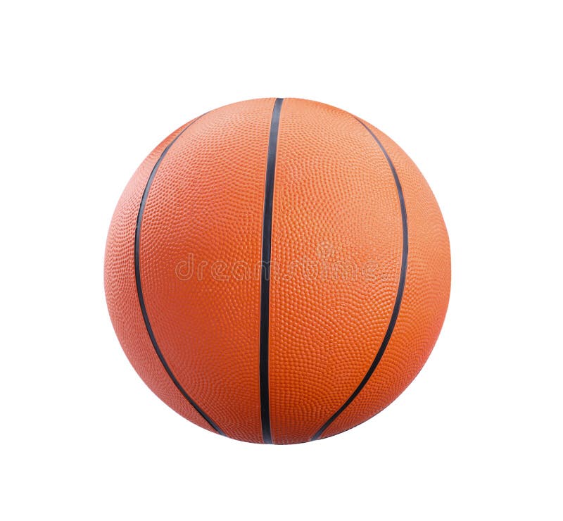 New Orange Basketball Ball Isolated on White Stock Image - Image of ...