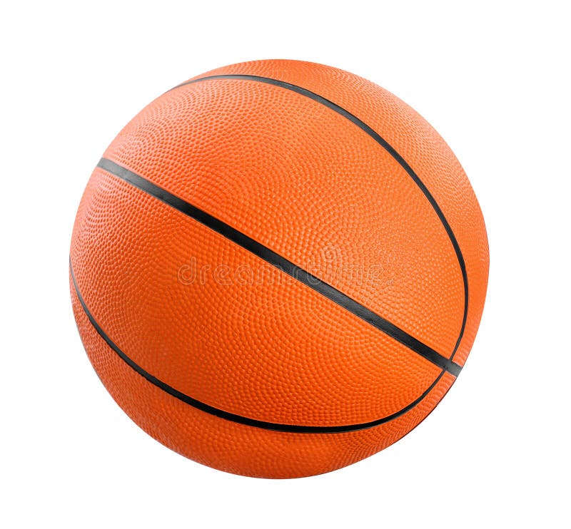 New Orange Basketball Ball Isolated on White Stock Image - Image of ...