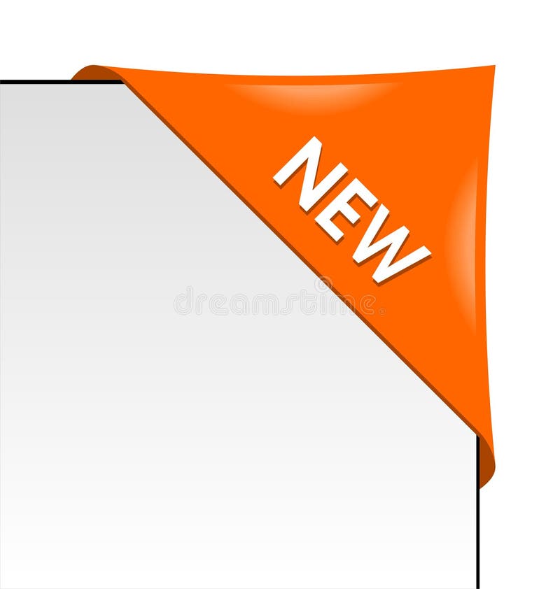 New Orange Corner Business Ribbon Stock Vector - Illustration of ...