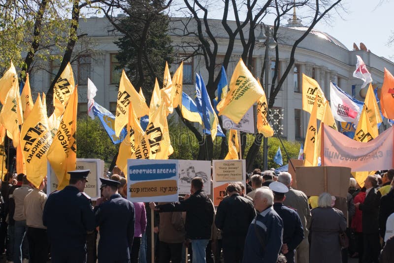 New orange revolution? editorial photo. Image of revolution - 14038876