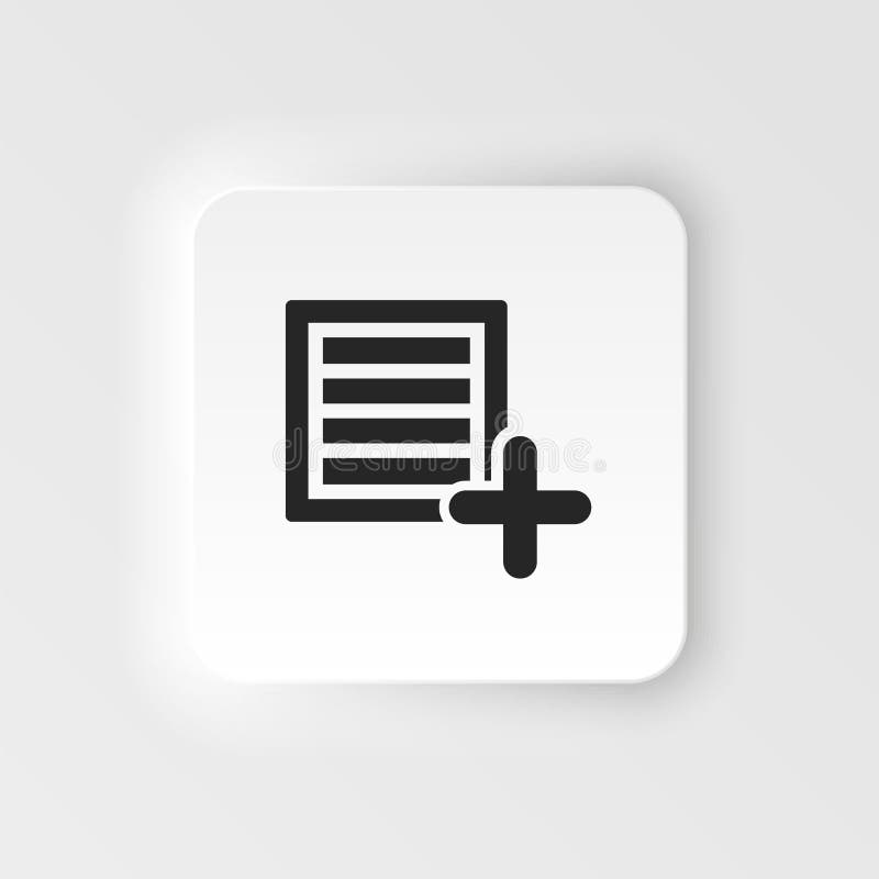 New, Order, Box Neumorphic Style Vector Icon. Simple Element ...