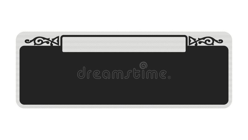 New Orleans Blank Street Sign Stock Vector - Illustration of road ...