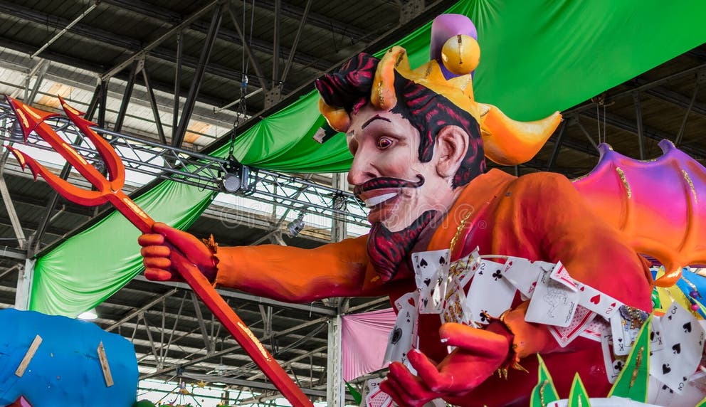 New Orleans Mardi Gras World Float Poker Devil Editorial Image - Image ...
