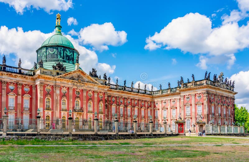 New Palace (Neues Palais) Facade in Potsdam, Germany Stock Image ...