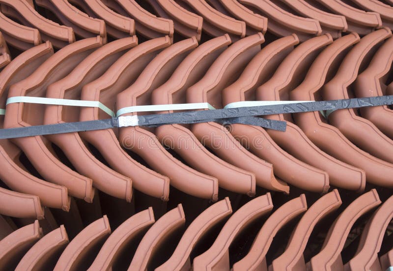 Pallet roof shingles stock image. Image of building - 193381961