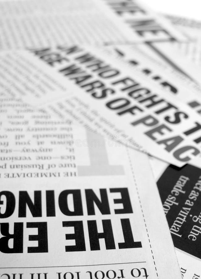 New paper stock photo. Image of journal, folded, letters - 5398924