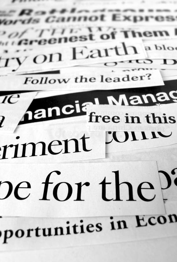 New paper headlines stock photo. Image of papers, information - 5737596