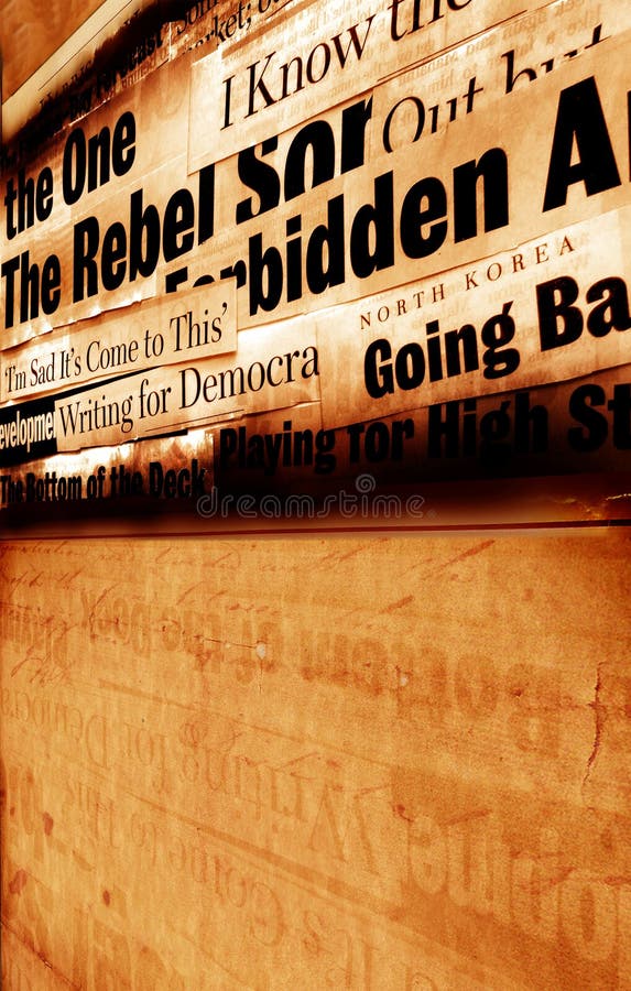 New paper headlines stock photo. Image of newspaper, document - 5402622