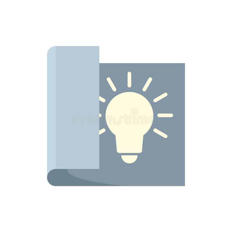 New Paper Innovation Icon Flat Isolated Vector Stock Illustration ...