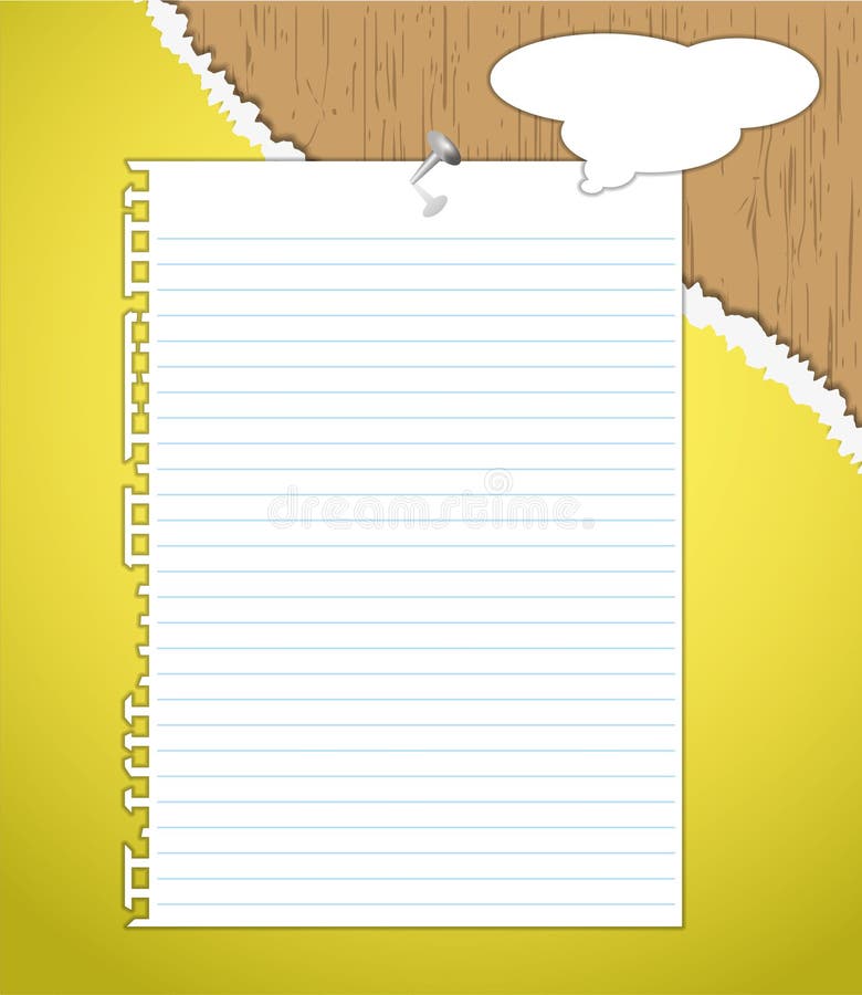 Old paper with nail stock vector. Illustration of dirty - 20993945