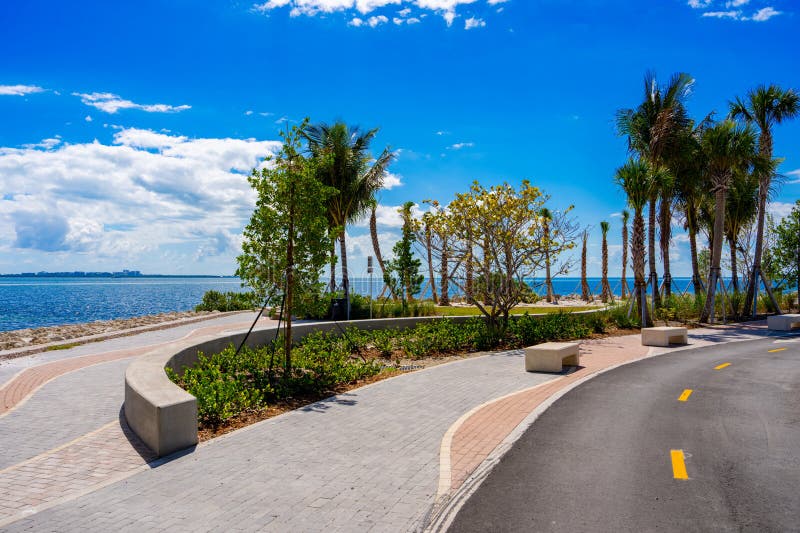 New Park Miami Key Biscayne Florida Stock Photo - Image of tower, park ...