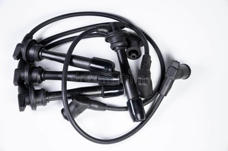 New Parts for Internal Combustion Engine. Cable Set Spark Plug Stock ...