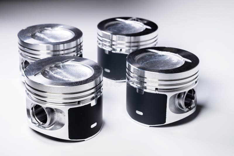 A Set of Parts of the Internal Combustion Engine. Stock Photo - Image ...