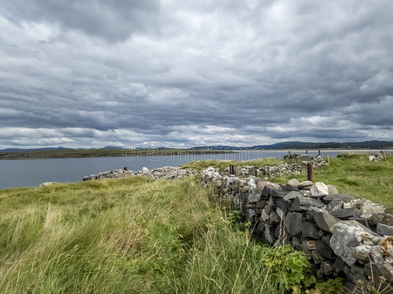 The New Path at Portnoo Harbour in County Donegal, Ireland. Stock Image ...